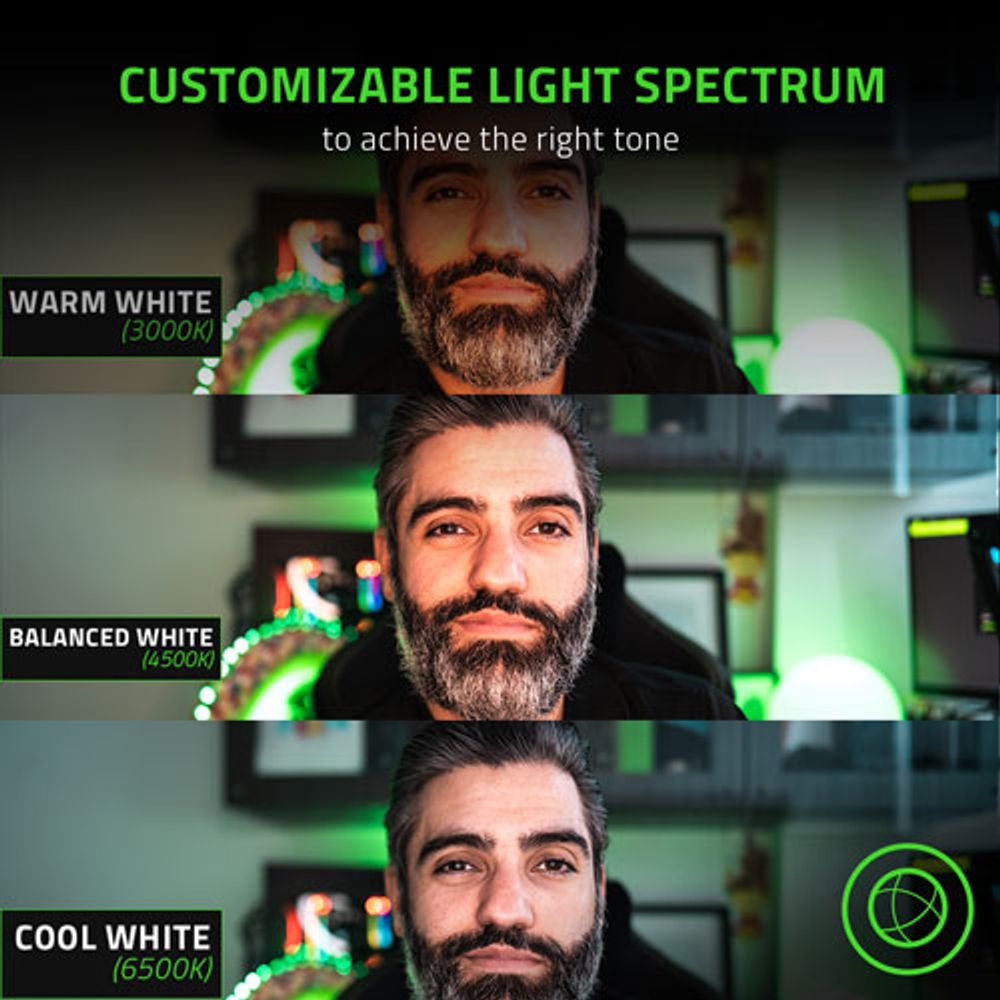 Razer 12" USB LED Ring Light for PC and Mobile Streaming - Black ...
