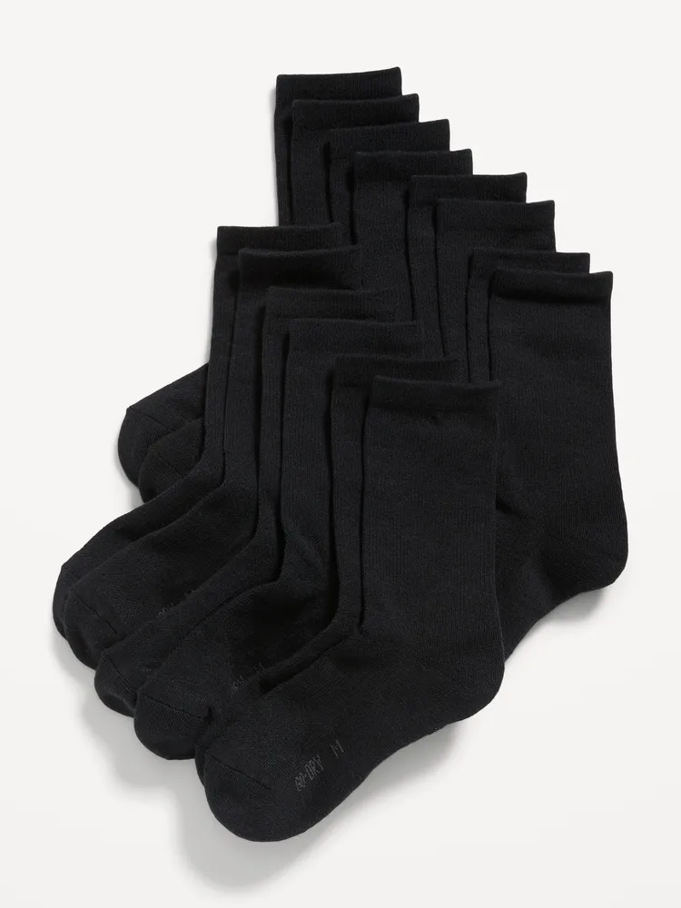 Old Navy Gender-Neutral Solid Crew Socks 7-Pack for Kids | Hamilton Place