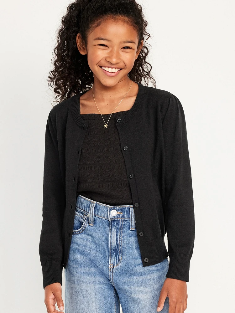 Old Navy School Uniform Button-Up Cardigan for Girls | Hamilton Place