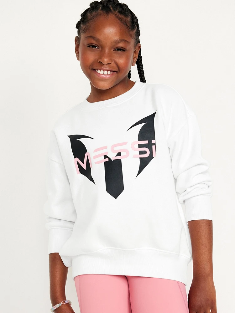 Old Navy Messi Oversized Graphic Sweatshirt for Girls | Hamilton Place