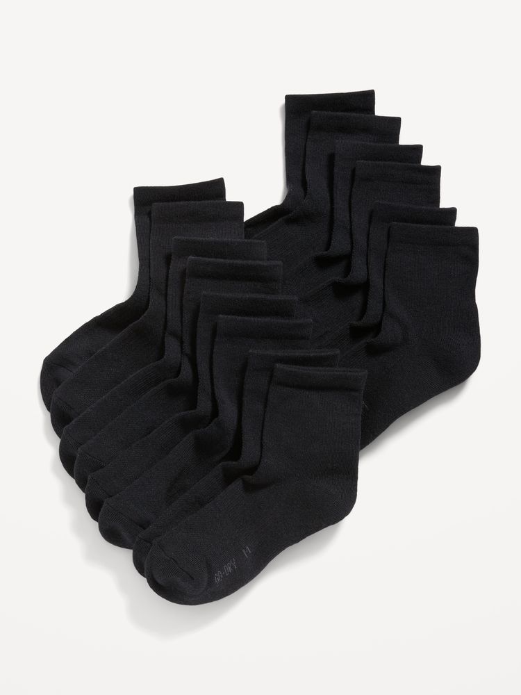 Old Navy Go-Dry Quarter Crew Socks 7-Pack for Boys | Bramalea City Centre