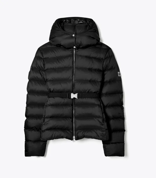 Tory Sport Satin Down Belted Jacket | The Summit Tory Sport Satin Down Belted Jacket | The Summit