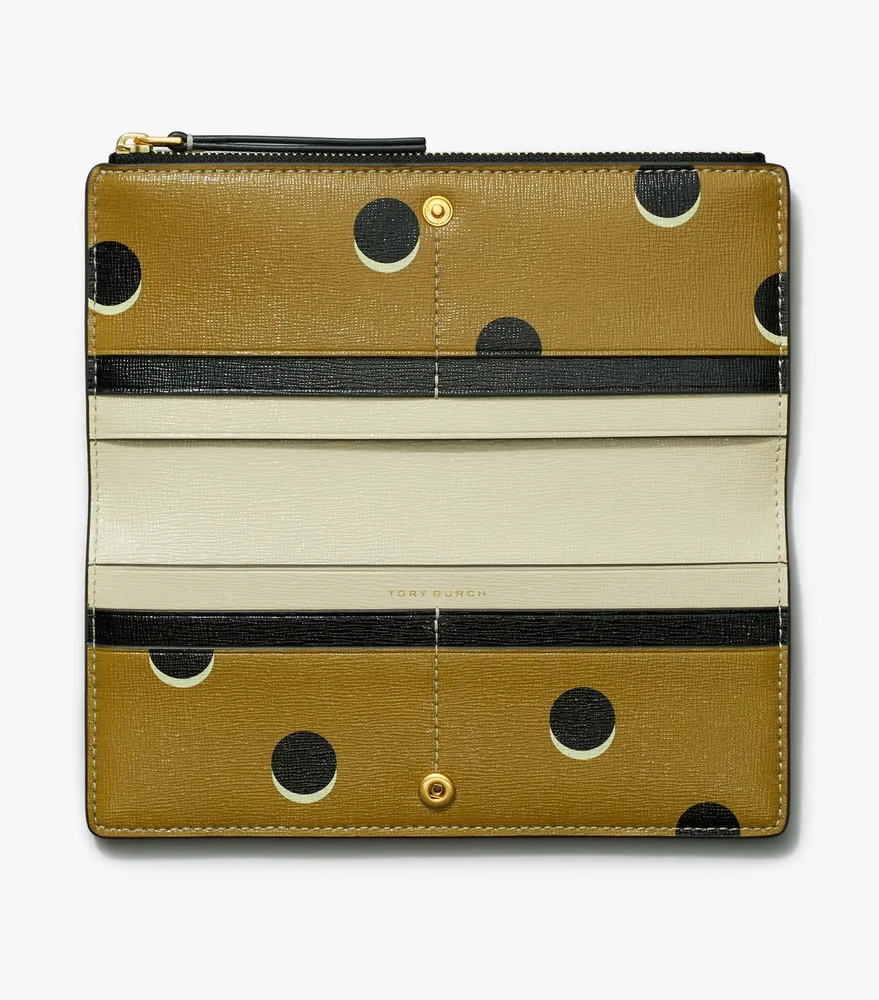 Tory Burch Robinson Dotted Zip Slim Wallet | The Summit Tory Burch Robinson Dotted Zip Slim Wallet | The Summit