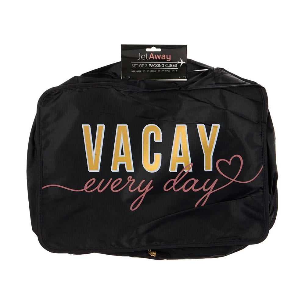 JetAway Large Packing Cube, Black | Hamilton Place