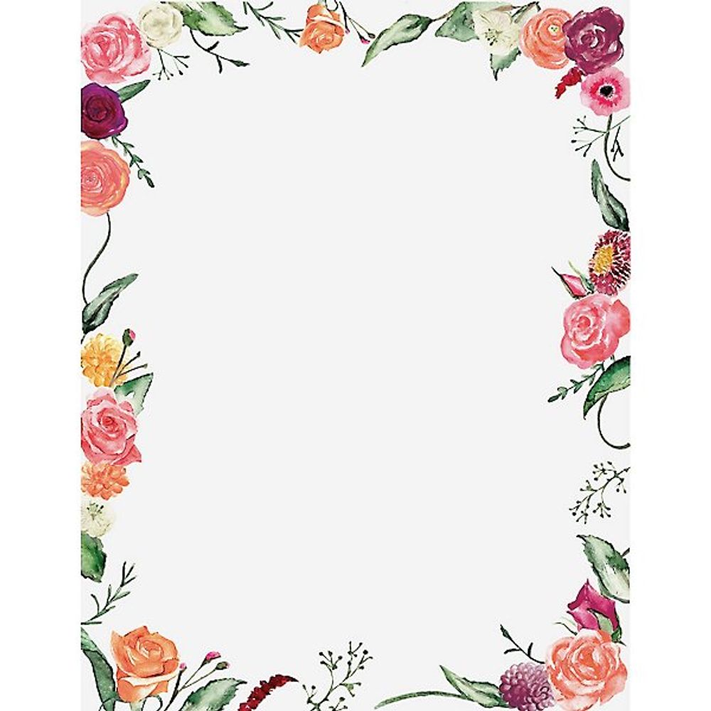 Flower Border Designs For A4 Size Paper | Best Flower Site