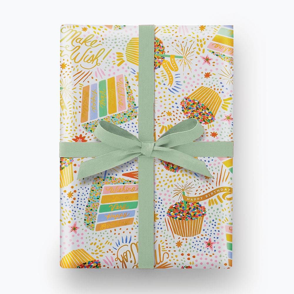 Paper Source Birthday Cake Wrapping Paper | Bethesda Row