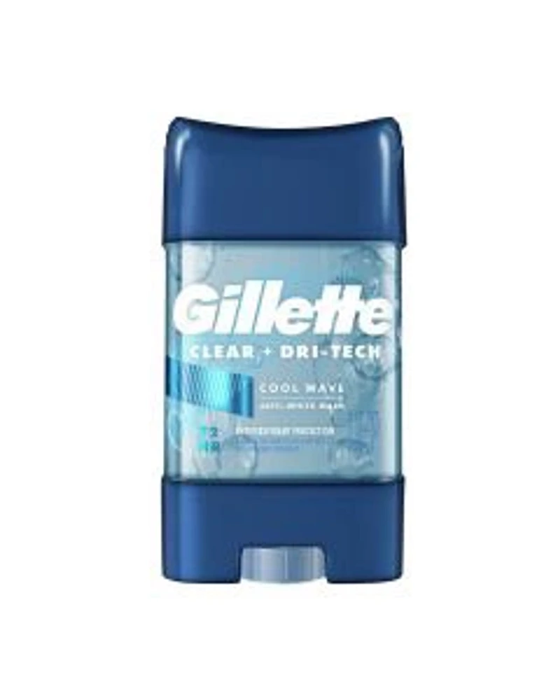 Gillette Clear + Dri-Tech Cool Wave Gel Antiperspirant & Deodorant ...