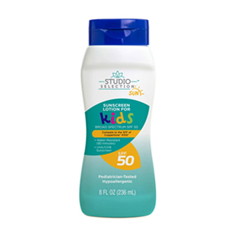 Studio Selection Sunscreen Lotion for Kids, SPF 50, 8 fl oz | Hamilton ...