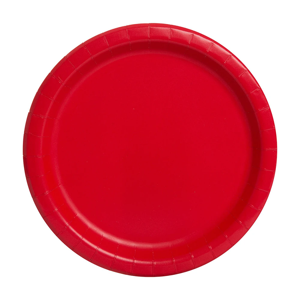 321 Party! Red Party Plates, 9 in, 16 ct | Hamilton Place