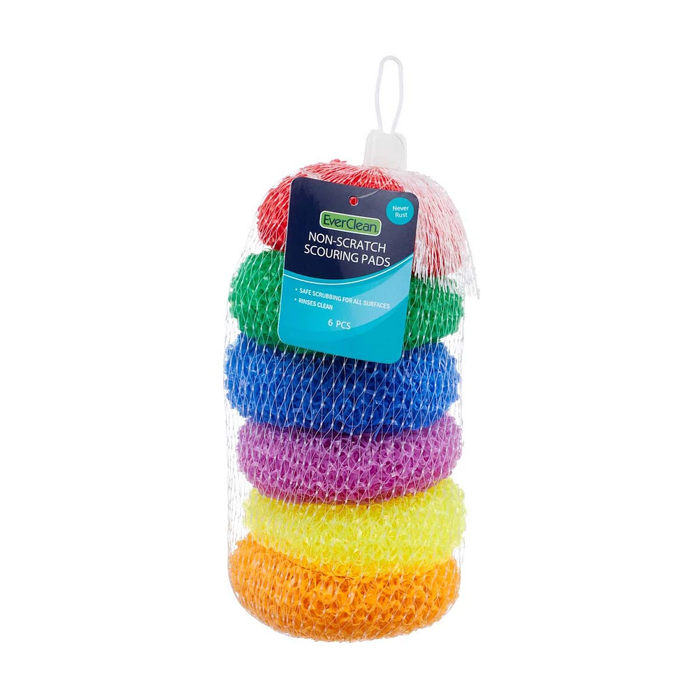 Everclean Non-Scratch Polymesh Scouring Pads, 6 Pack | Hamilton Place