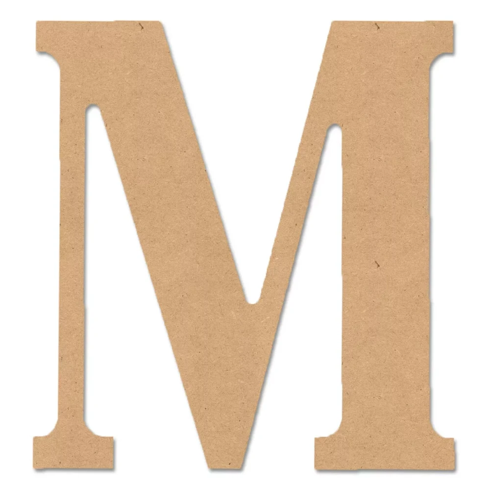 Popshelf MDF Classic Letter M, 6 in. | Hamilton Place