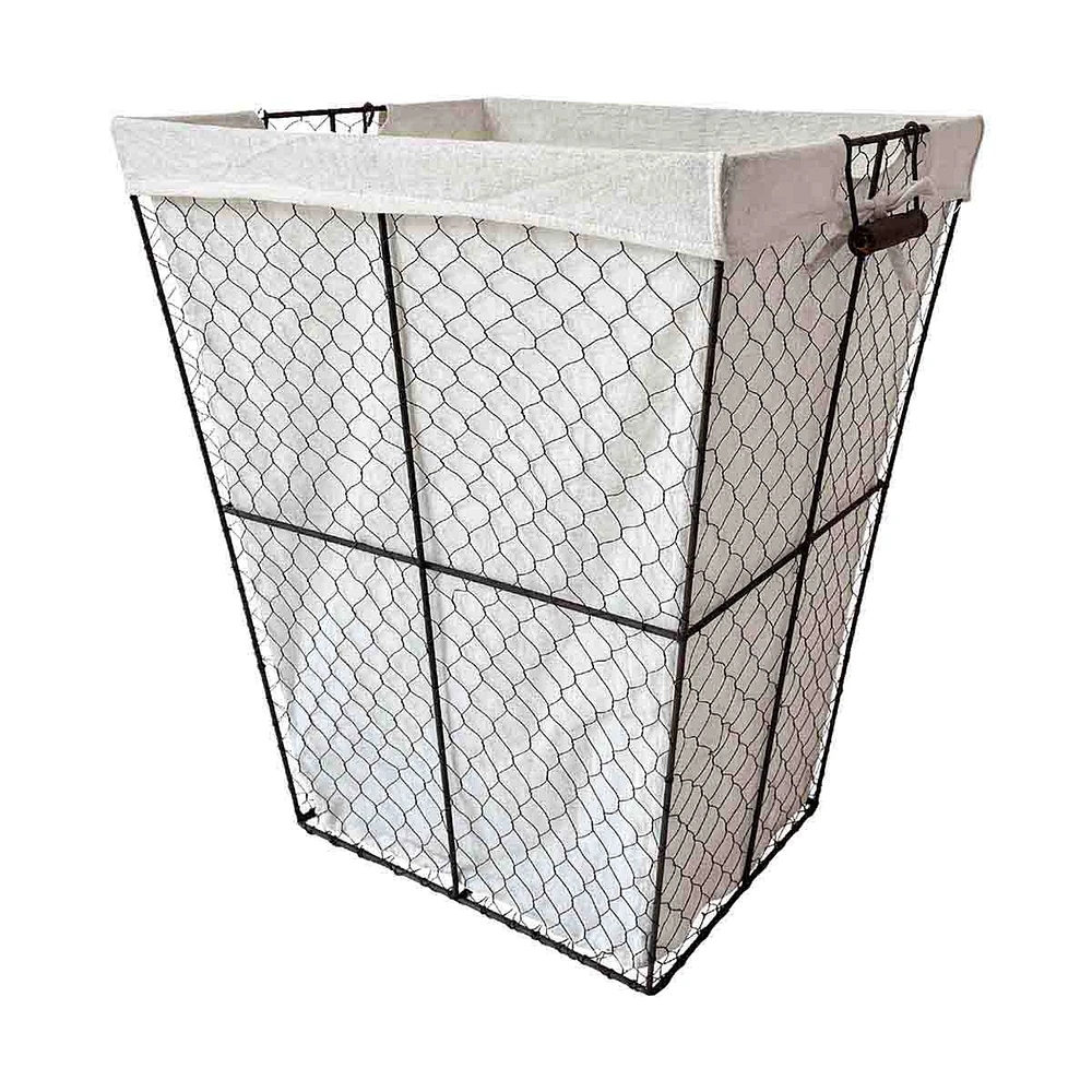 Popshelf Rectangular Tapered Chicken Wire Hamper, Large | Hamilton Place