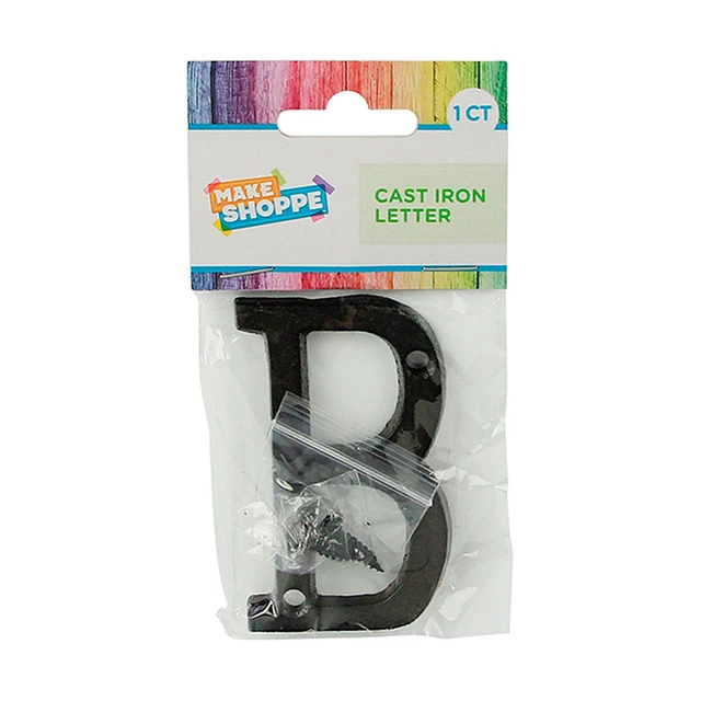Make Shoppe Cast Iron Alphabet B, Black at Hamilton Place in ...