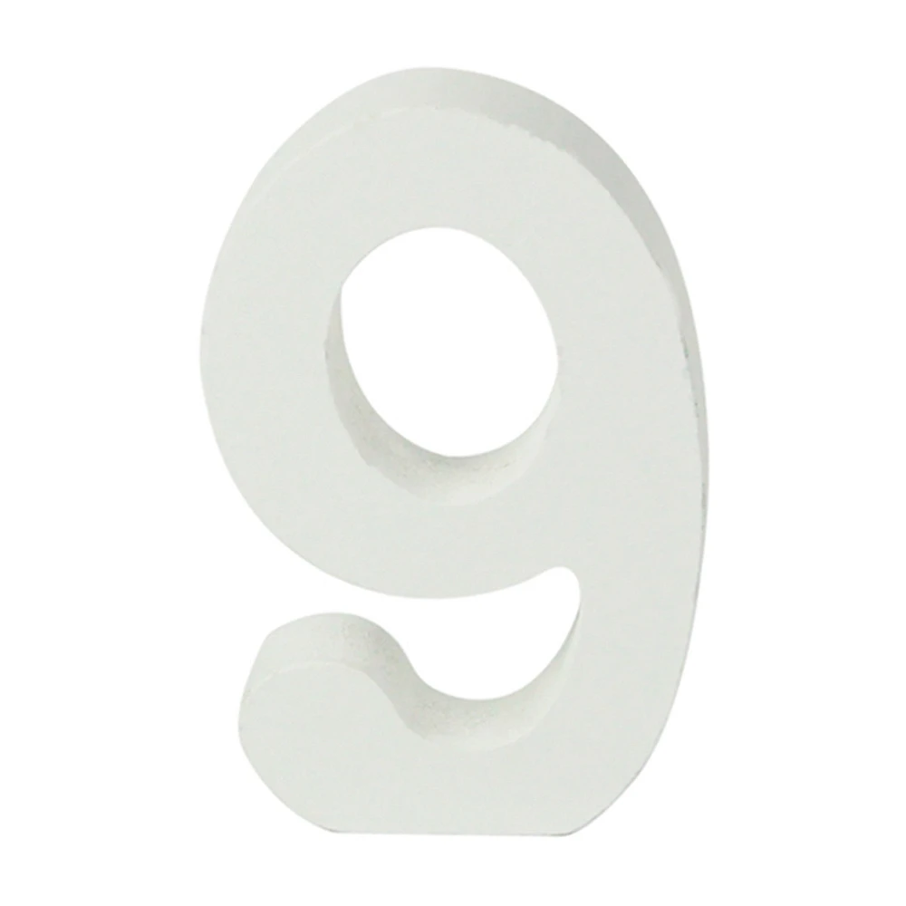 Make Shoppe Wooden Number 9, White | Hamilton Place