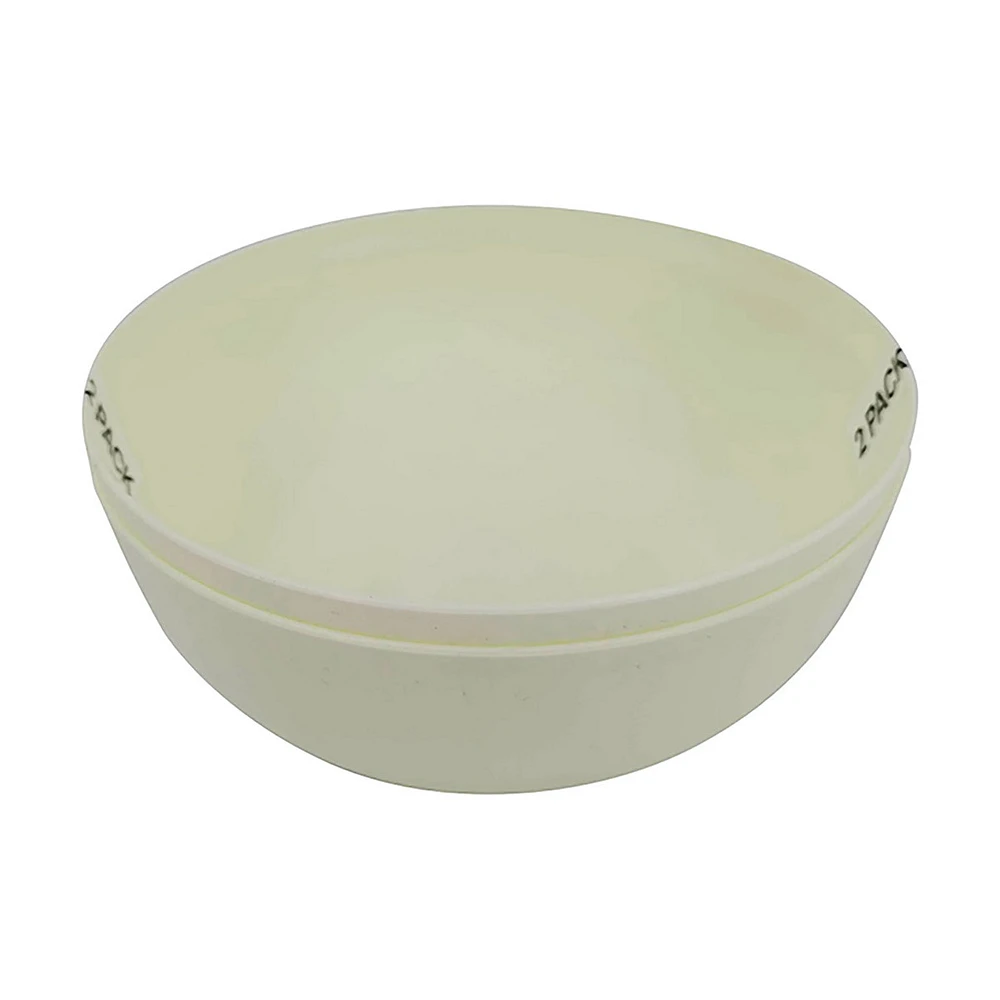 Popshelf Cool Cream Matte Plastic Dinner Bowl, Pack of 2 | Hamilton Place
