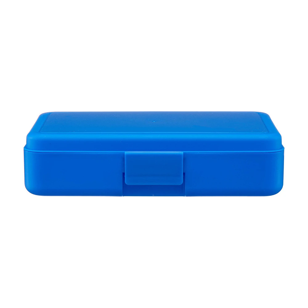 Popshelf Plastic Pencil Box, Royal Blue | Hamilton Place