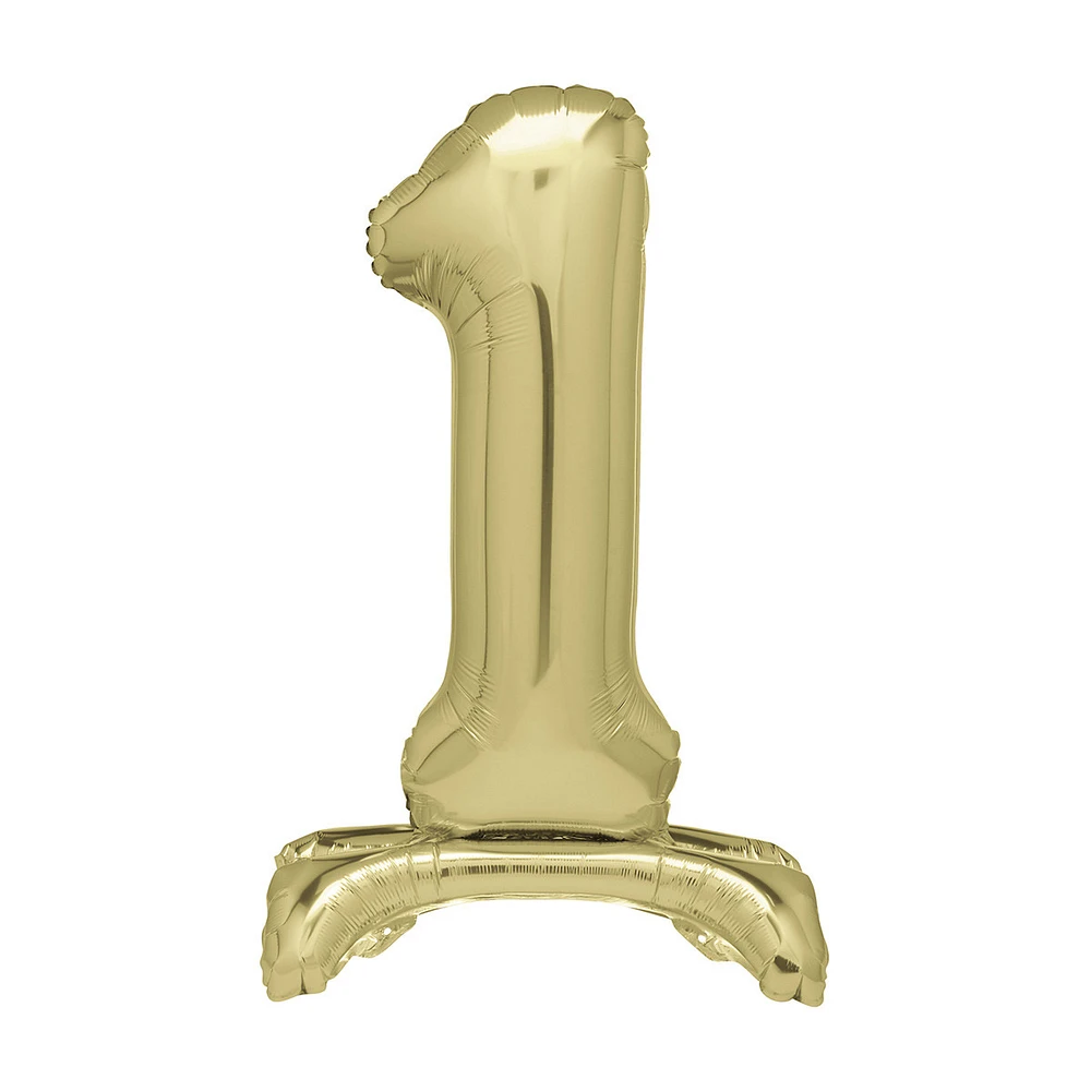 321 Party! 30 in Giant Gold Foil Number 1 Balloon Centerpiece ...