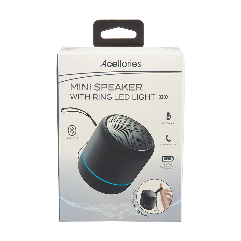 Acellories Mini Speaker with Ring LED Light | Hamilton Place