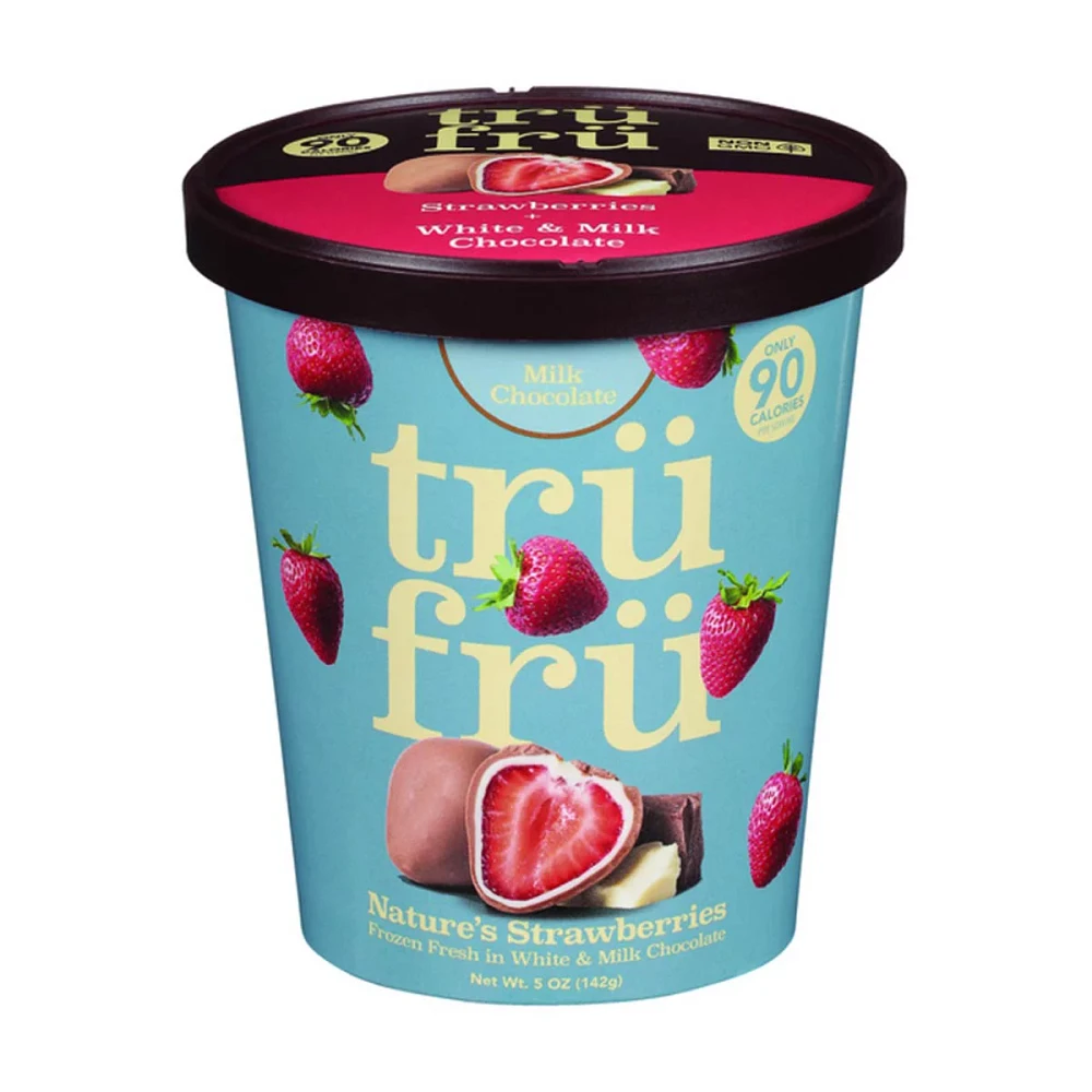 Popshelf Tru Fru Frozen White & Milk Chocolate Covered Strawberries ...