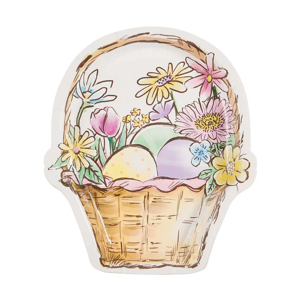 Popshelf Traditional Easter Basket Shaped Plates | Hamilton Place