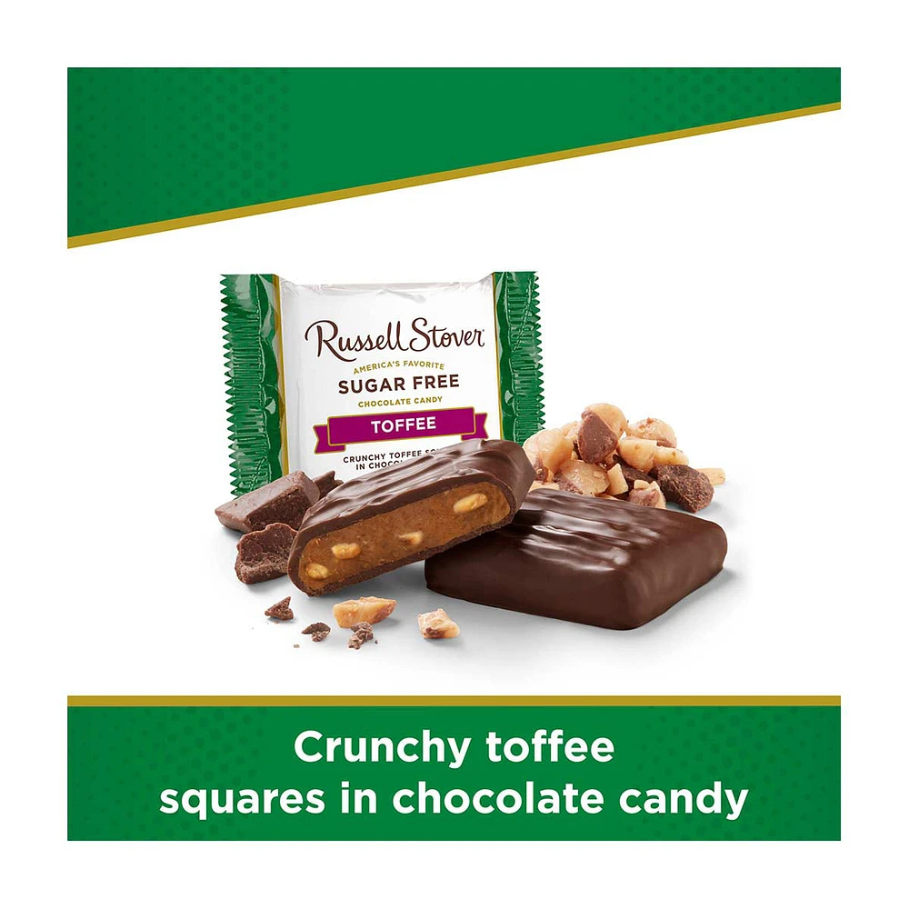 Russell Stover Sugar Free Toffee Squares Chocolate Candy | Hamilton Place
