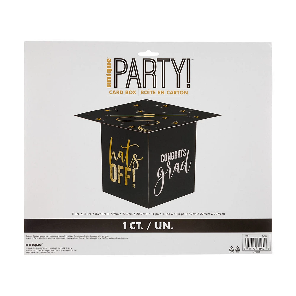 Unique Party Metallic Graduation Card Box | Hamilton Place