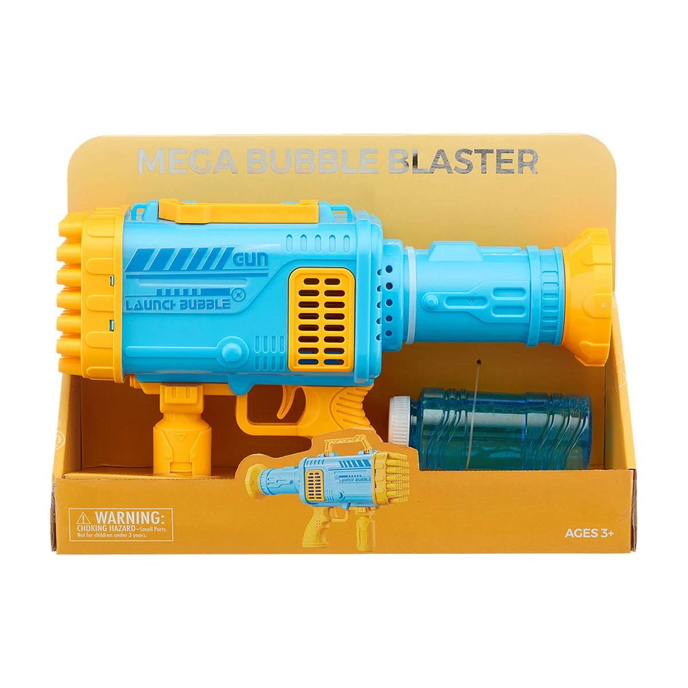 Popshelf Mega Bubble Blaster Machine Gun with Bubble Solution ...