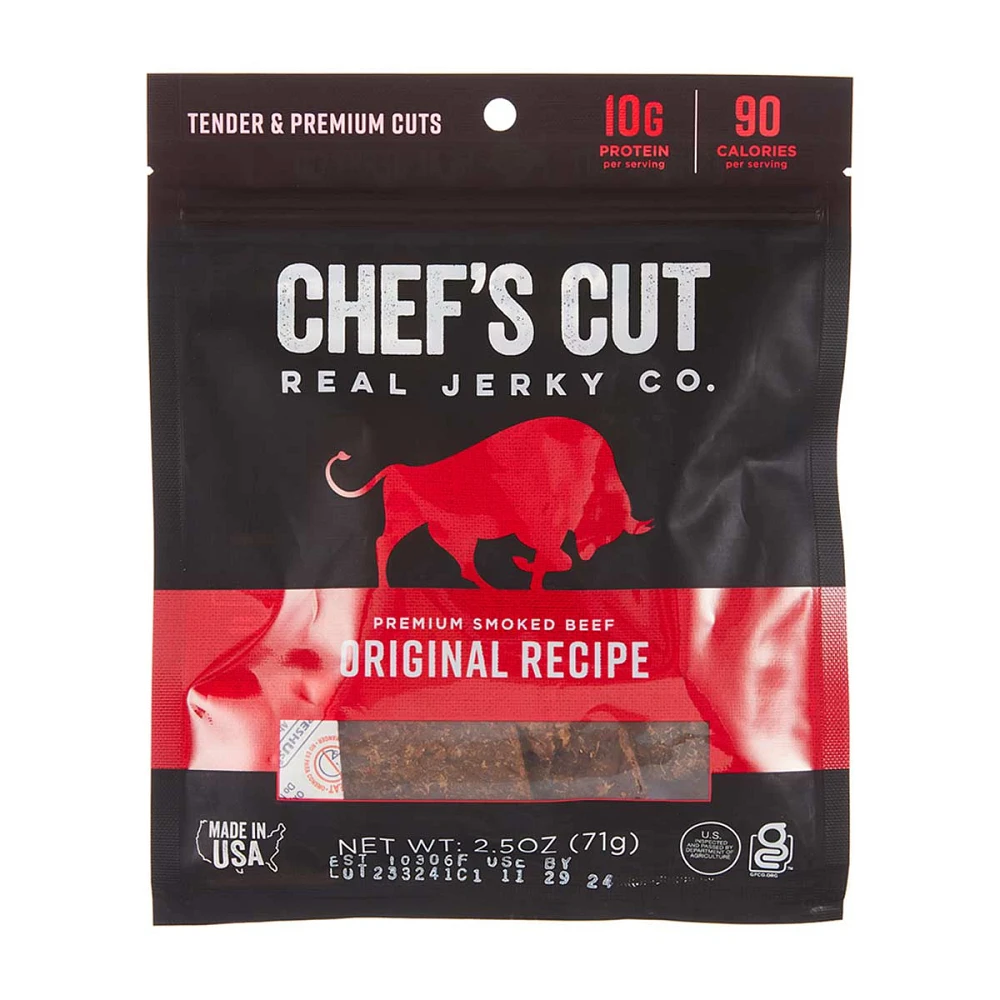 Chefs Cut Chef's Cut Real Jerky Premium Smoked Beef, Original Recipe, 2 ...