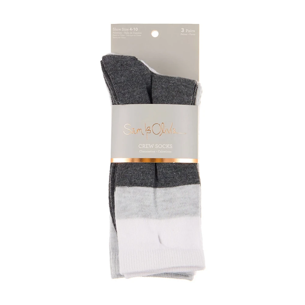 Popshelf Sam & Olivia Crew Socks, 10 pairs, Gray | Hamilton Place