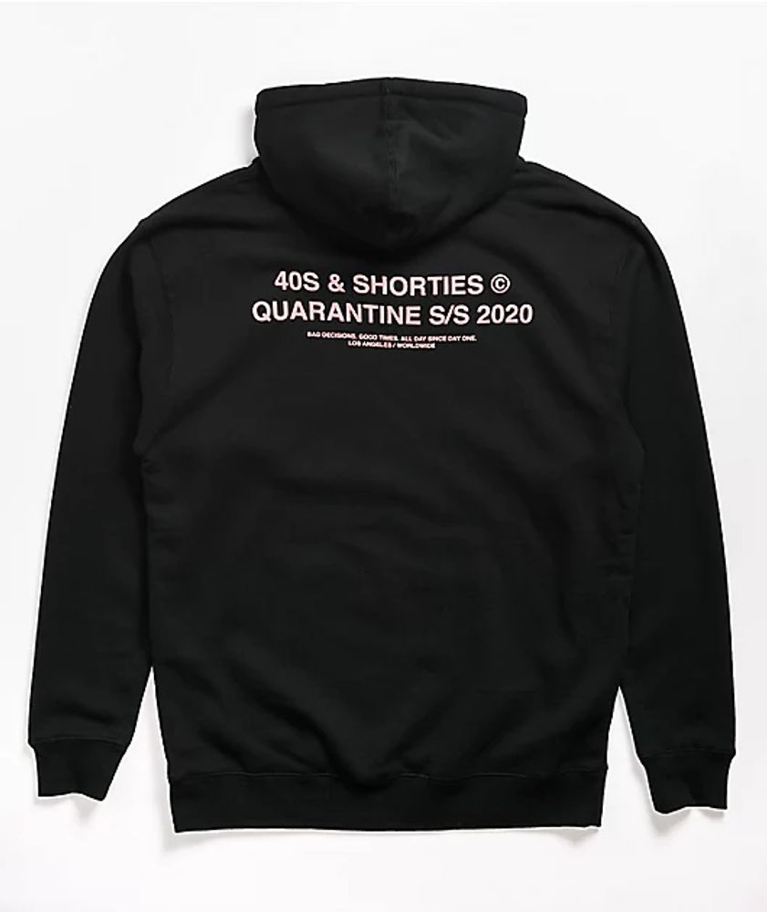 40s & Shorties Quarantine Logo Black Hoodie | Mall of America®