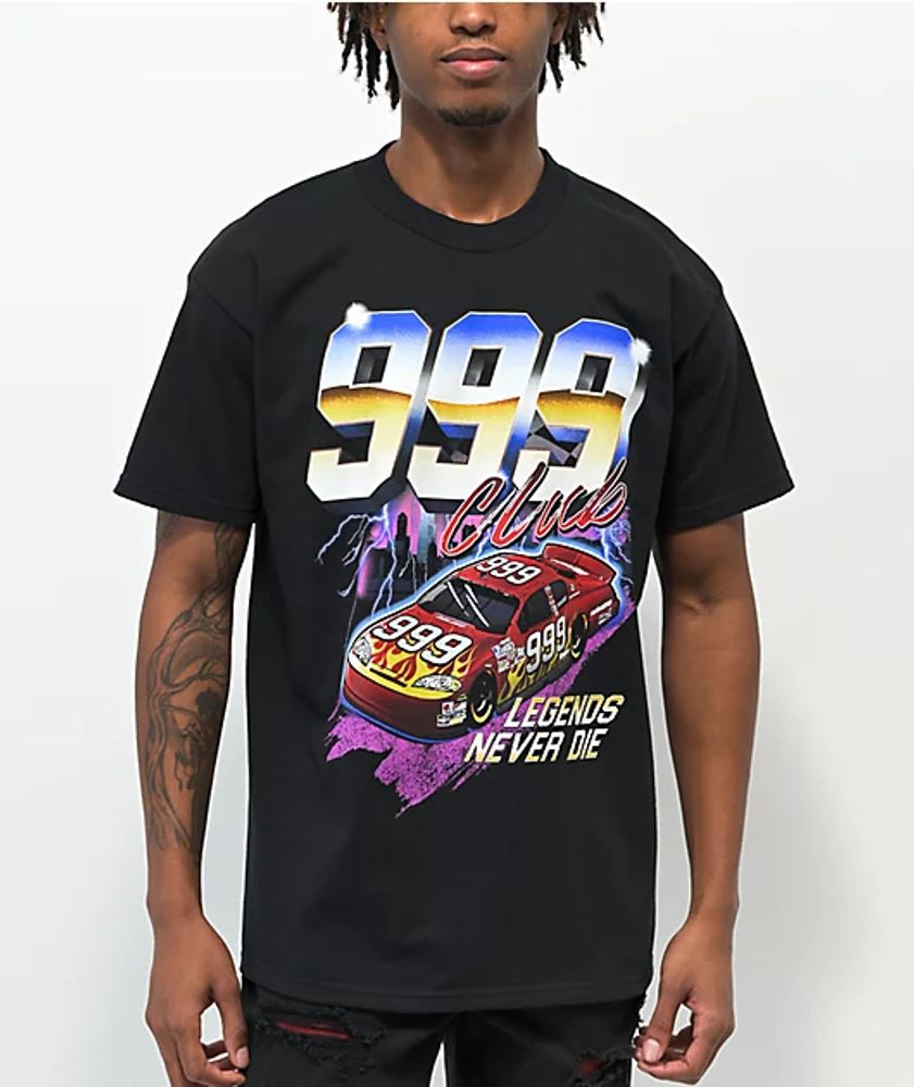 999 Club by Juice WRLD Racing Black T-Shirt | Mall of America®