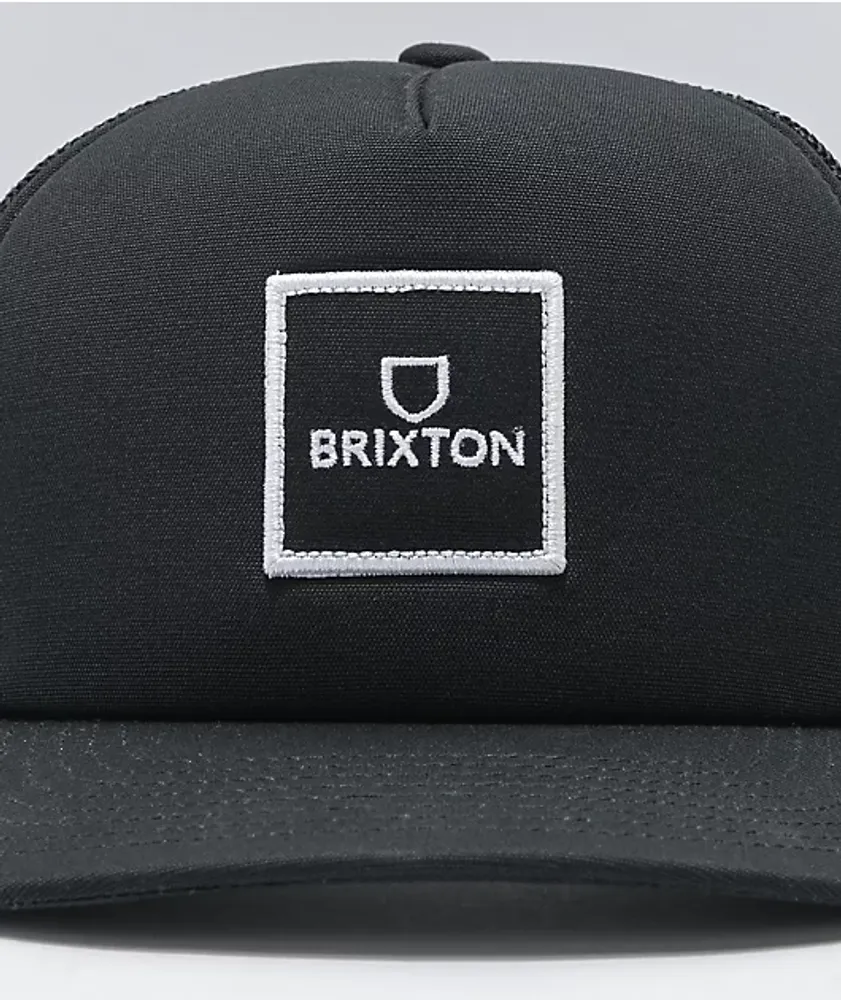 Brixton Alpha Block X MP Black Trucker Hat | Coquitlam Centre