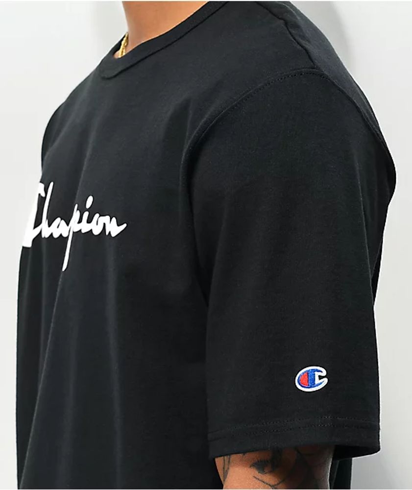 Champion Heritage Script Black & Red T-Shirt | Mall of America®