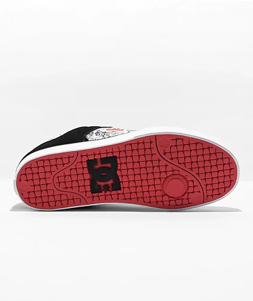 DC x Deadpool Pure Black, White & Red Skate Shoes | Mall of America®