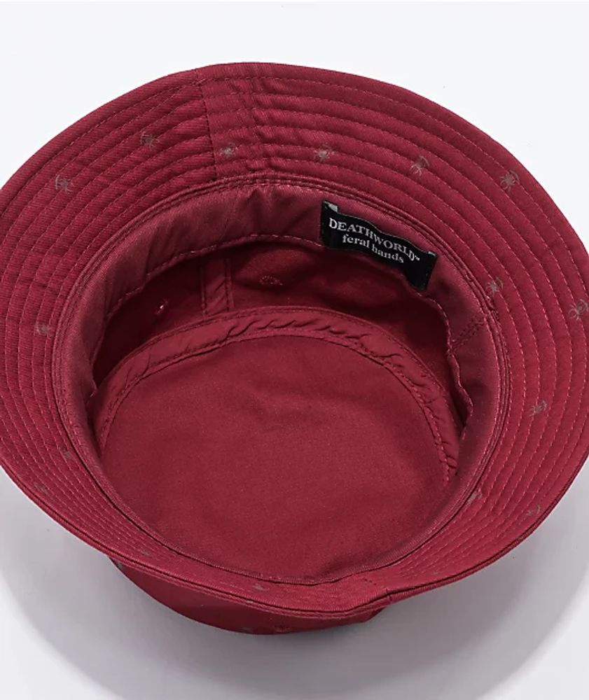 Deathworld Spider Maroon Bucket Hat | Mall of America®