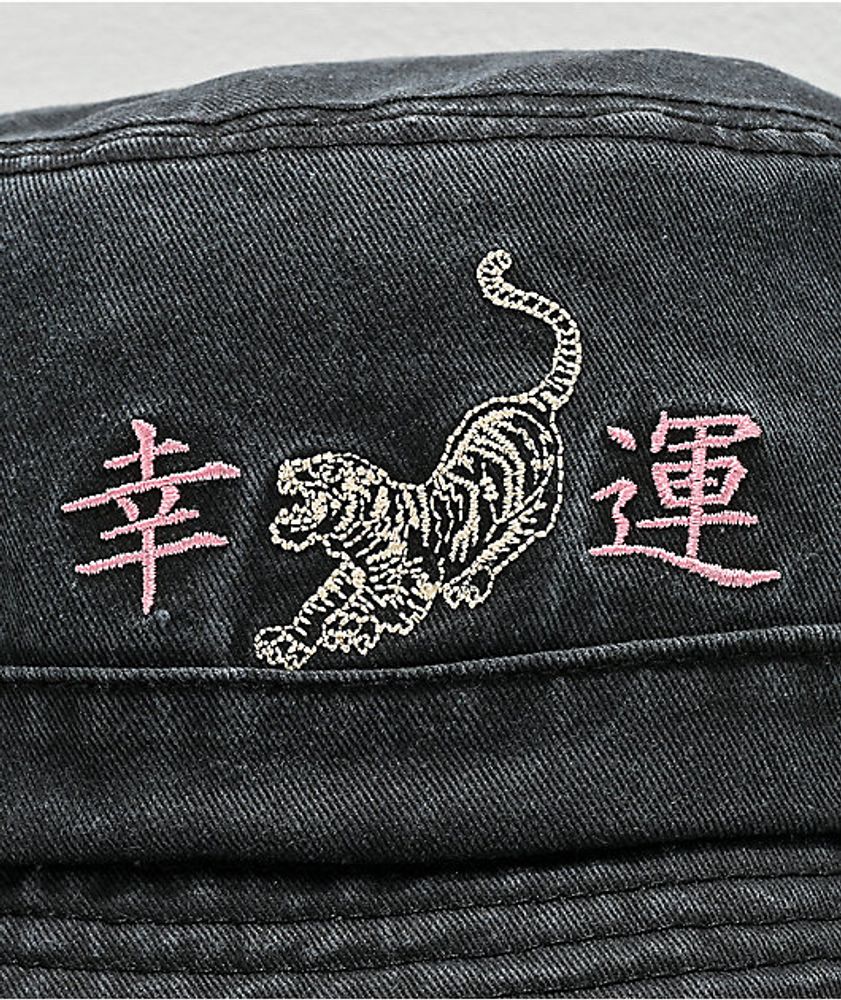 Desert Dreamer Good Luck Tiger Black Bucket Hat | Mall of America®