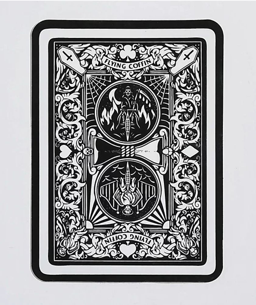 Flying Coffin Playing Cards Sticker | Mall of America®