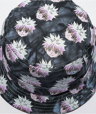 Hypland x Hunter x Hunter Killua Black Tie Dye Bucket Hat | Mall of ...