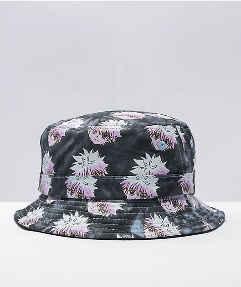 Hypland x Hunter x Hunter Killua Black Tie Dye Bucket Hat | Mall of ...