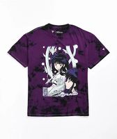 Hypland x InuYasha Kikyo Spirit Purple Tie Dye T-Shirt | Plaza Las Americas