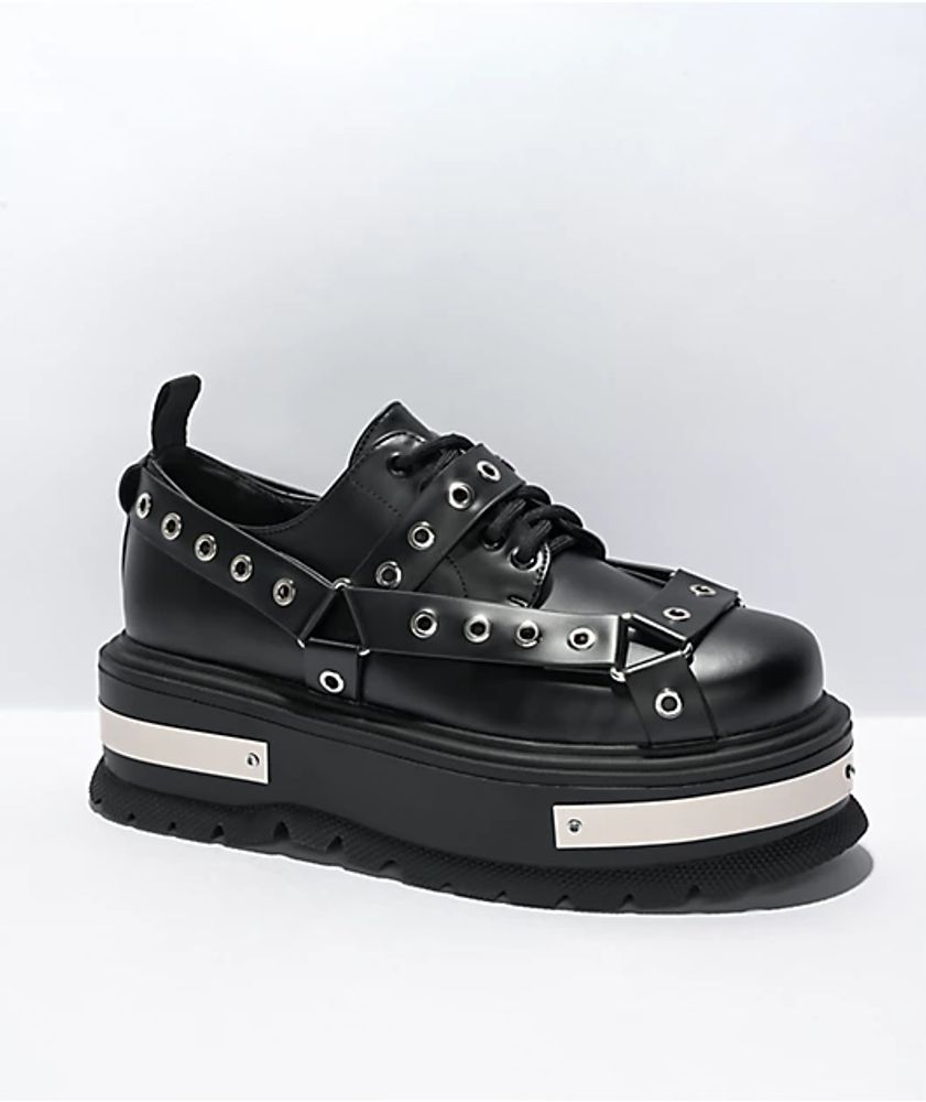 KOI Iron Hands Black Platform Shoes | Mall of America®