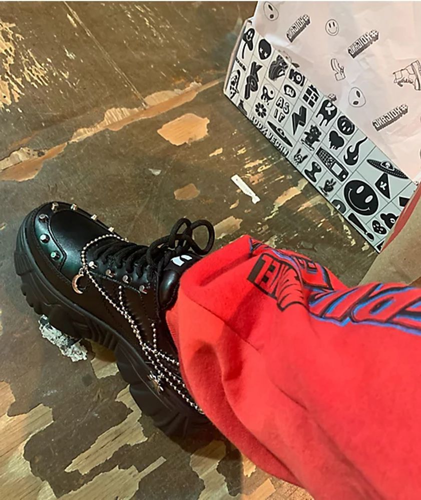 KOI Jinx Mystic Charm Black Platform Shoes | Coquitlam Centre