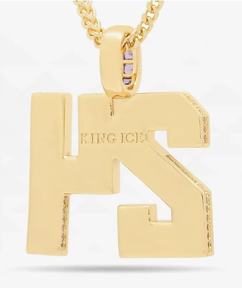 Zumiez King Ice Classic Number 24 24" Gold Chain Necklace | Mall of ...