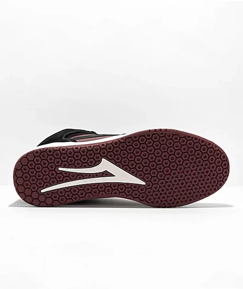 Lakai Telford Black & Burgundy Suede Skate Shoes | Mall of America®