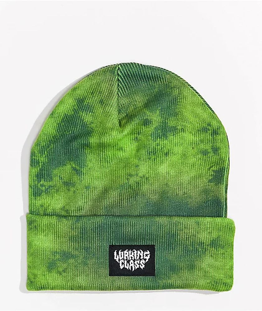 Lurking Class by Sketchy Tank Matrix Green Tie Dye Beanie | Mall of ...