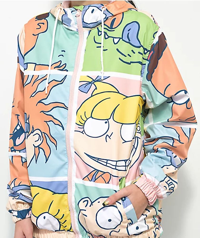 Members Only x Nickelodeon Rugrats FZ Blue & Green Windbreaker Jacket ...
