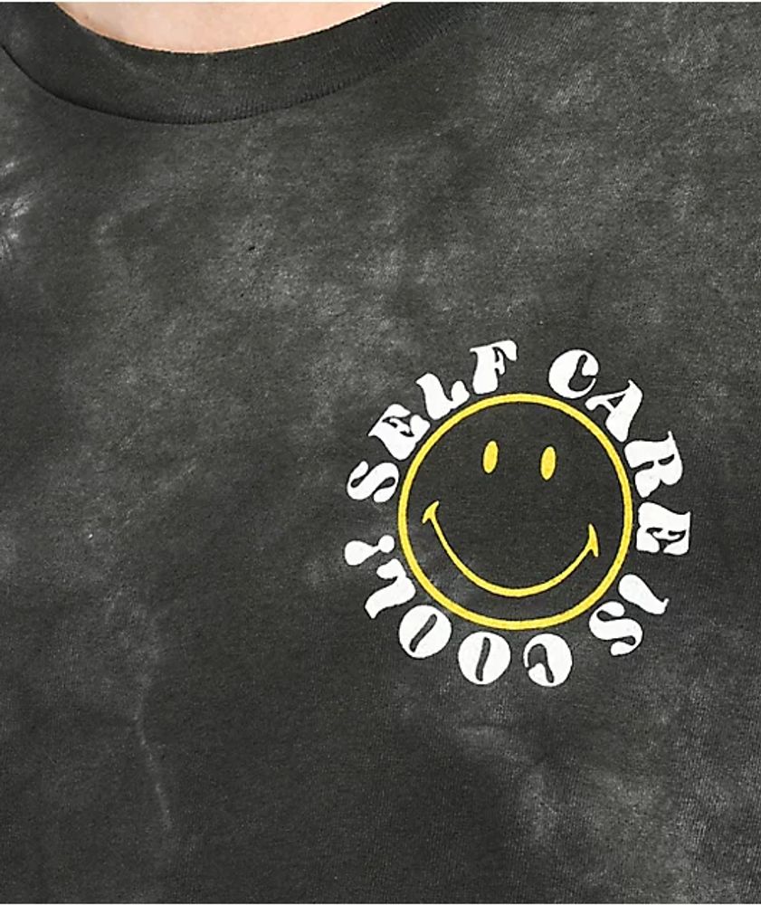 The Forecast Agency Neon Riot X Smiley Care Charcoal Tie Dye T Shirt Mall Of America®
