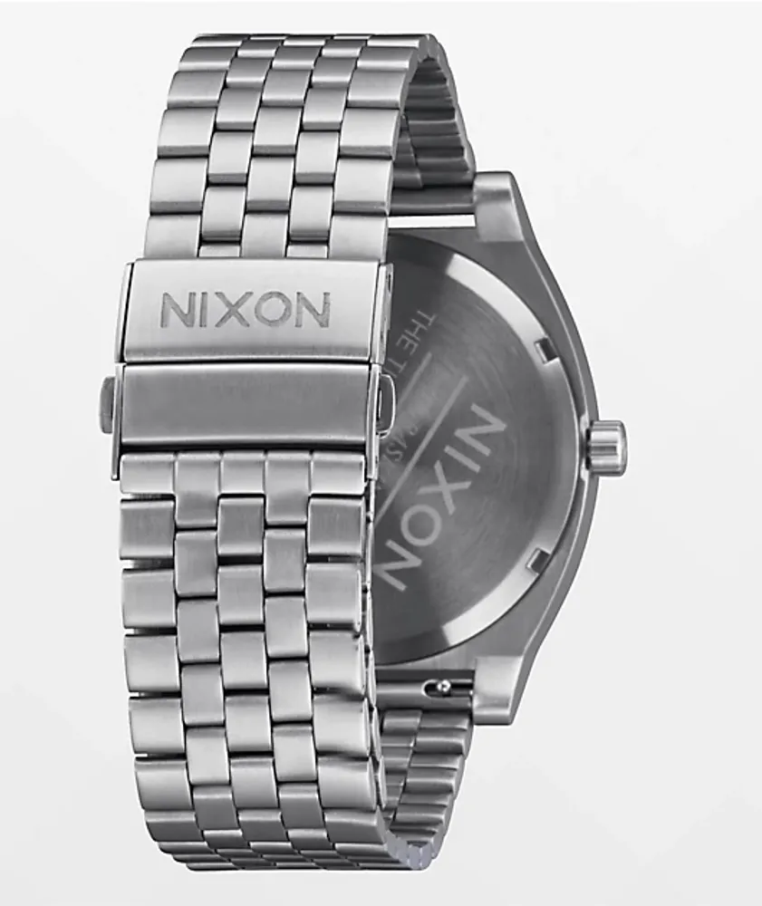 Nixon Time Teller Solar Silver & Dusty Blue Sunray Analog Watch | Mall ...