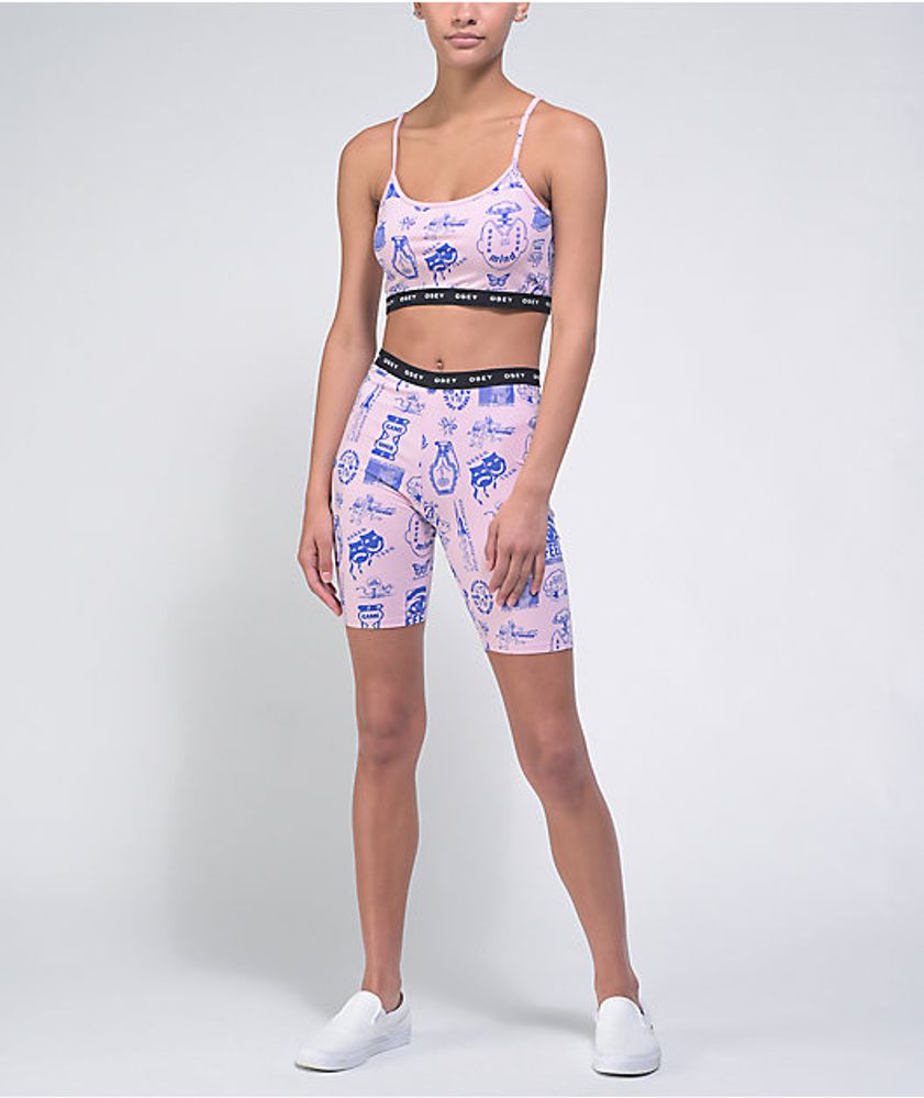 Obey Flash Pink Crop Tank Top | Mall of America®