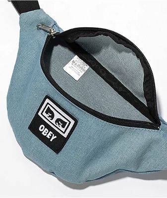 Obey Wasted Light Blue Denim Fanny Pack | Mall of America®